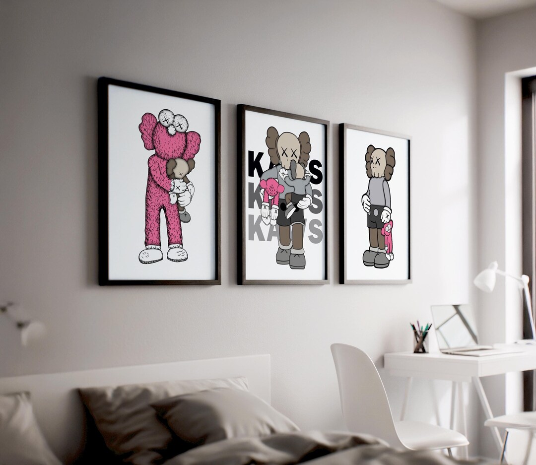 Kaws Poster Set: Hypebeast Toys, Kids Room Decor (digital Download) - Etsy