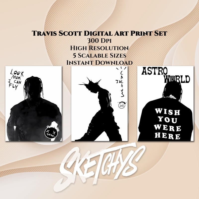 Travis Scott Art - Etsy