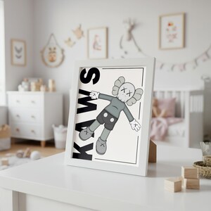 Kaws Poster Set - Hypebeast Toys Prints - Kids Room Decor, Nursery Wall ...