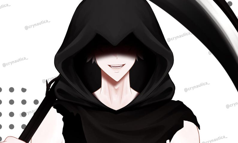 Grim the Reaper / Premade Male Customizable Vtuber Model - Etsy