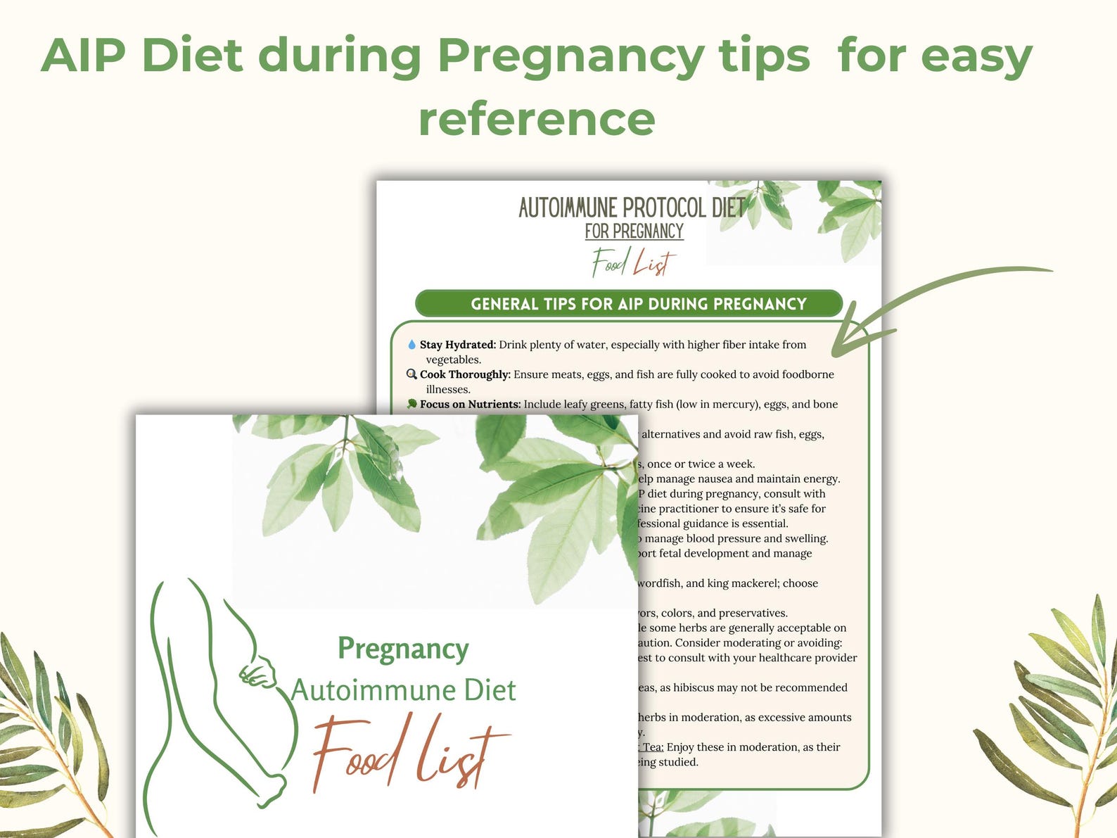AIP Pregnancy Food List | 120+ Items to Include & 120+ Items to Avoid ...