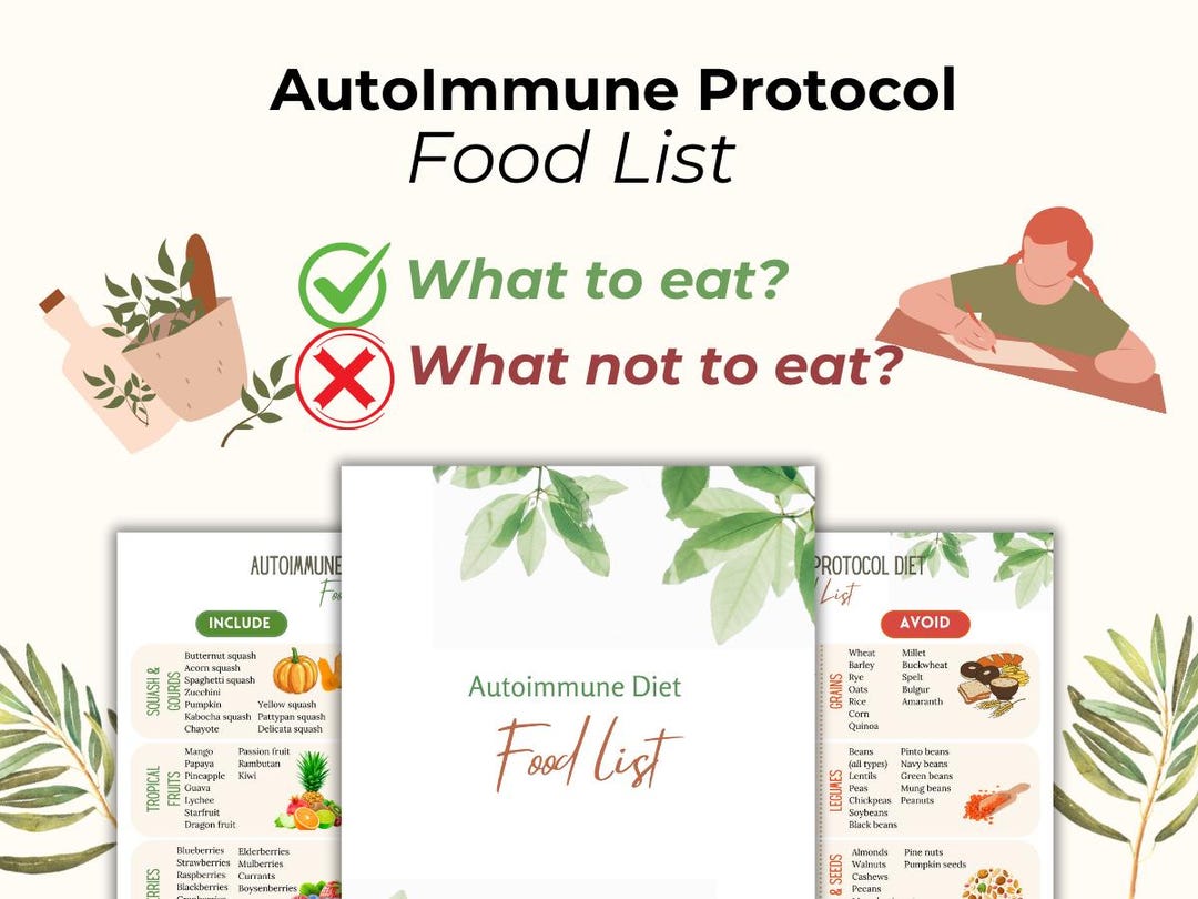 140 AIP Diet Foods to Include and 120 Foods to Avoid | Digital ...