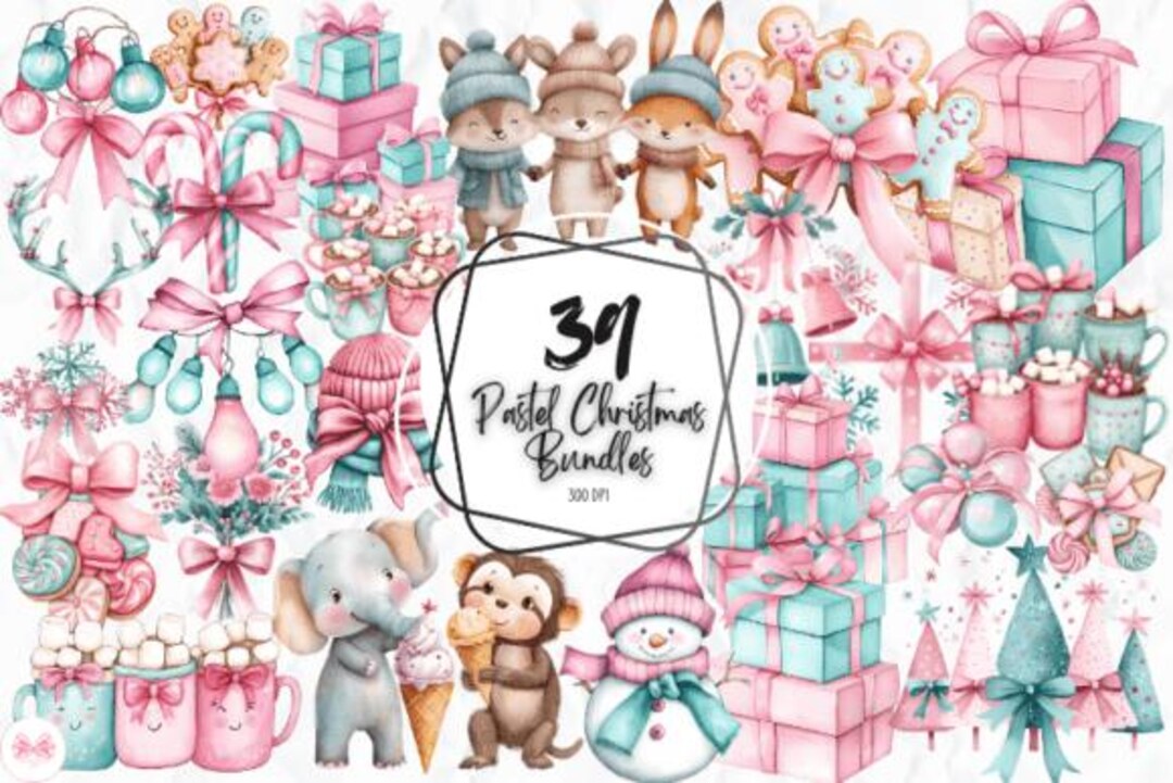 Pastel Christmas Clipart Bundle, Nutcracker PNG, Candyland Clipart ...