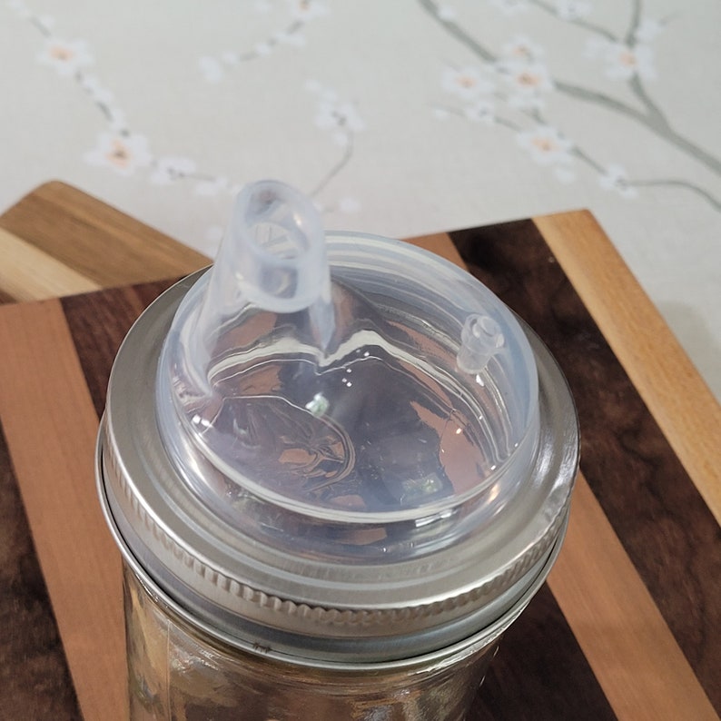 Mason Jar Glass Sippy Cup - Etsy
