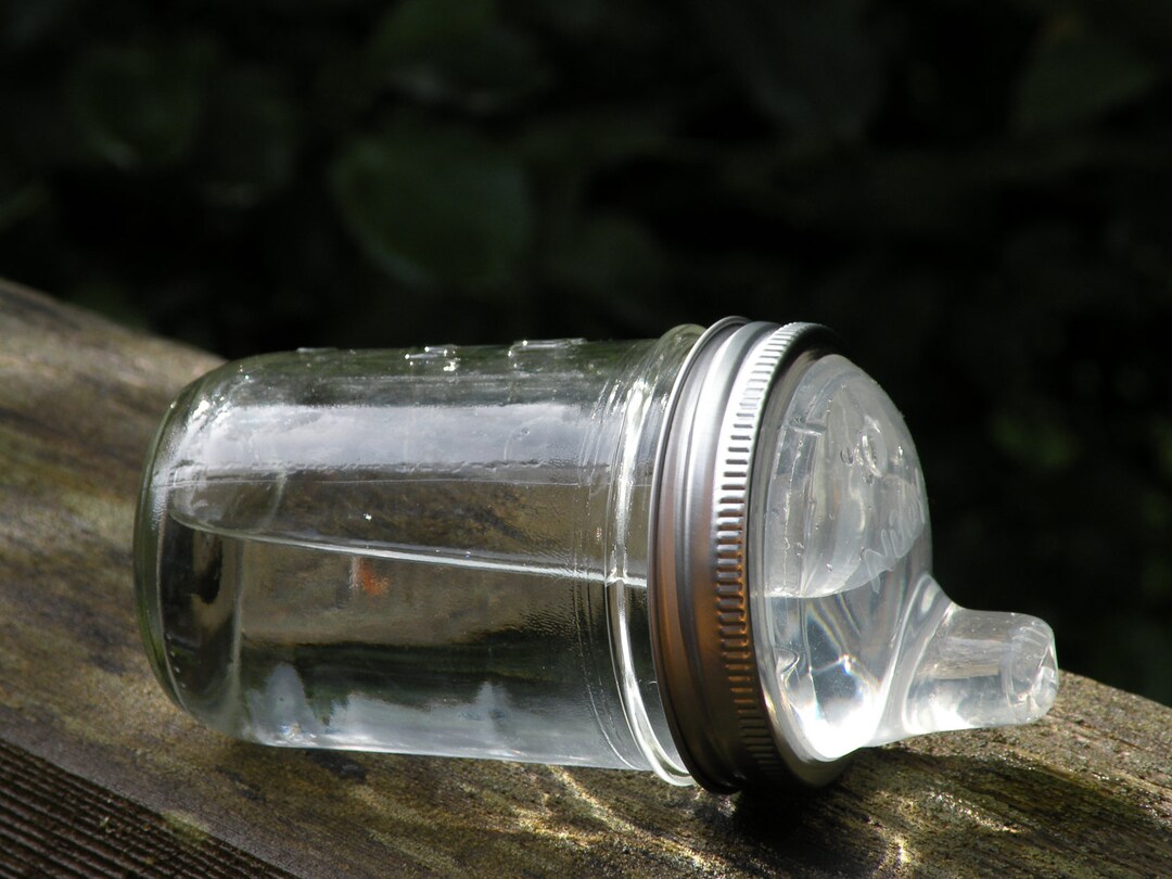 Canning Jar Glass Sippy Cup - Etsy