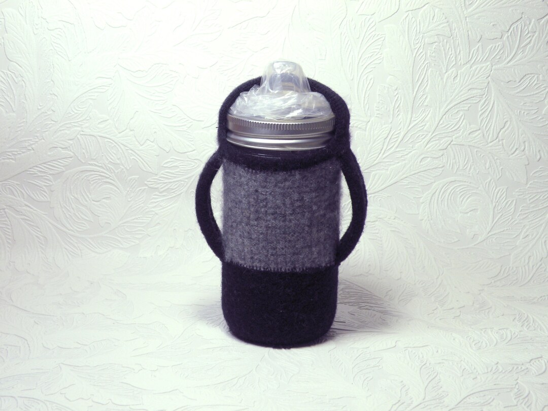 Made to Order Quilted Canning Jar Sippy Cup With Cozy - 12oz - Custom ...