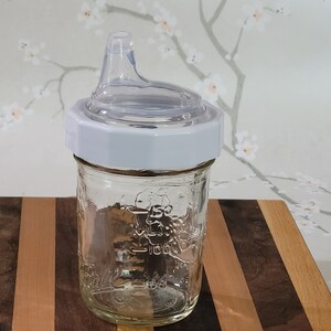 Mason Jar Glass Sippy Cup - Etsy