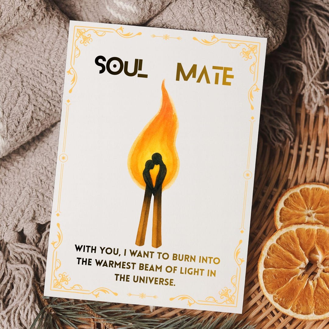 Printable Couple Card | Love Message Card | Editable Canva Digital ...