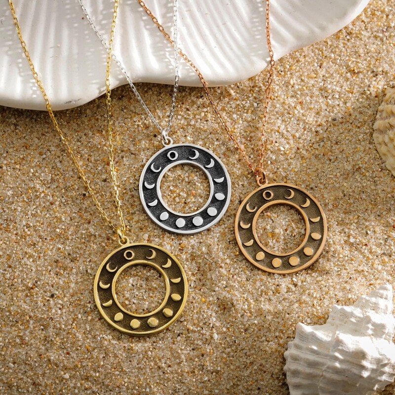 Full Moon Necklace - Etsy