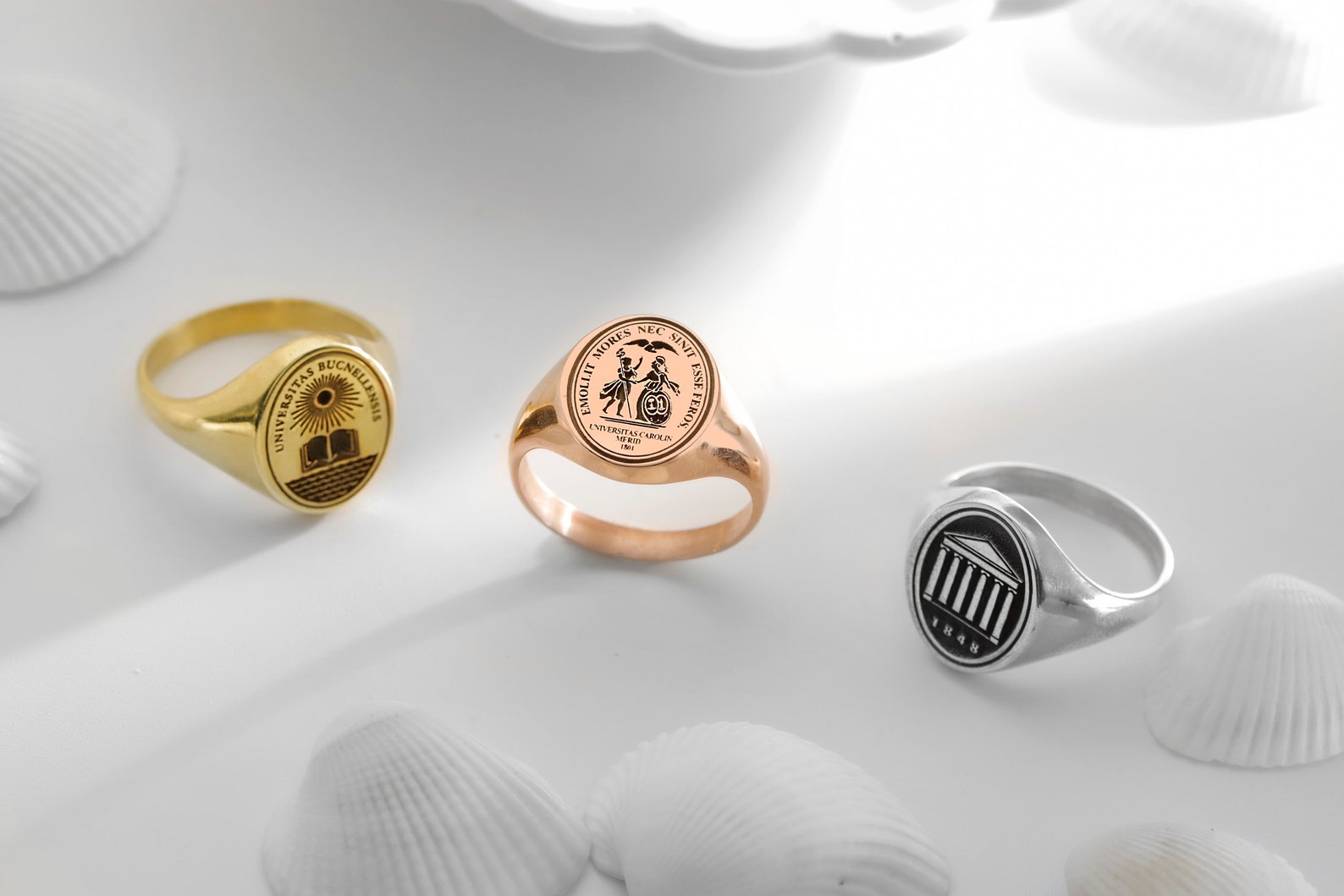 Personalized Signet Ring, Custom College Class Ring, High School ...
