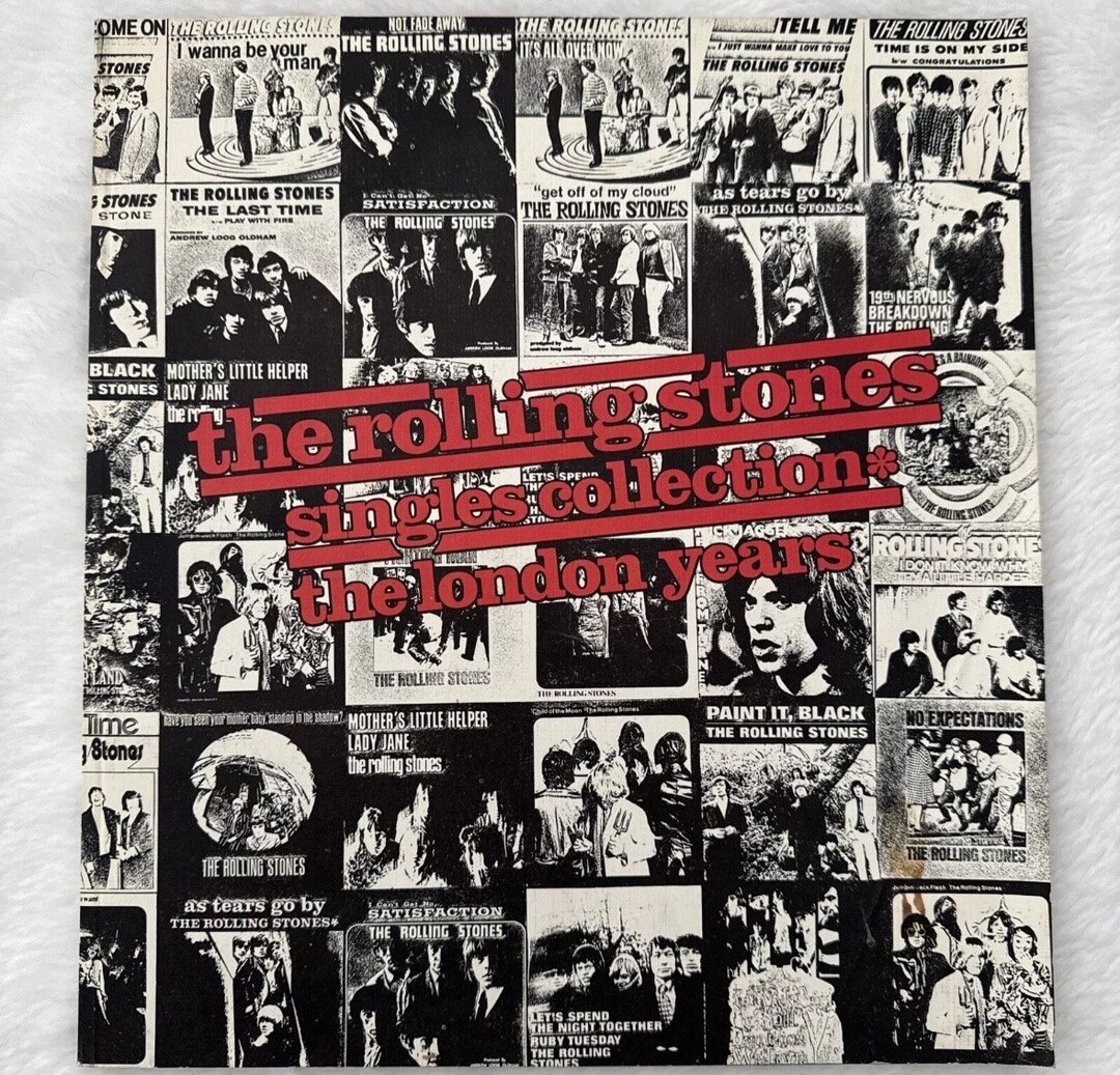1989 Rolling Stones Vintage Pop Art Photo and Lyrics Booklet Singles ...