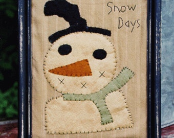 Primitive Pattern Wool Applique Folk Art Table Runner Pattern | Etsy