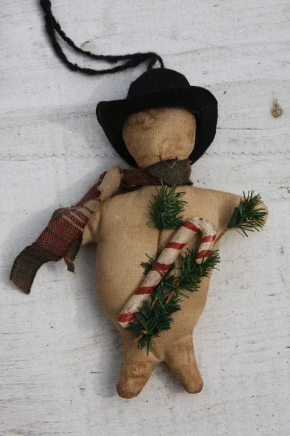 Primitive Snowman Ornie Pattern Ofgteam Primitive Folk Art - Etsy