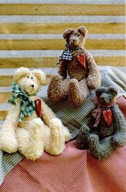 Primitive Teddy Bear Doll Pattern Folk Art Antique Bears - Etsy