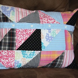 Quilted PATTERN Quilt Memory Pillow Cover Keepsake - Etsy
