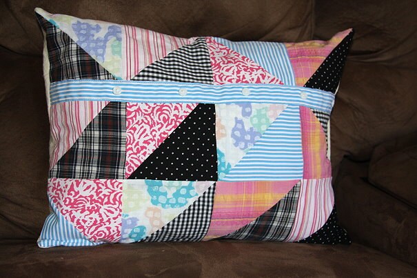 Quilted PATTERN Quilt Memory Pillow Cover Keepsake | Etsy