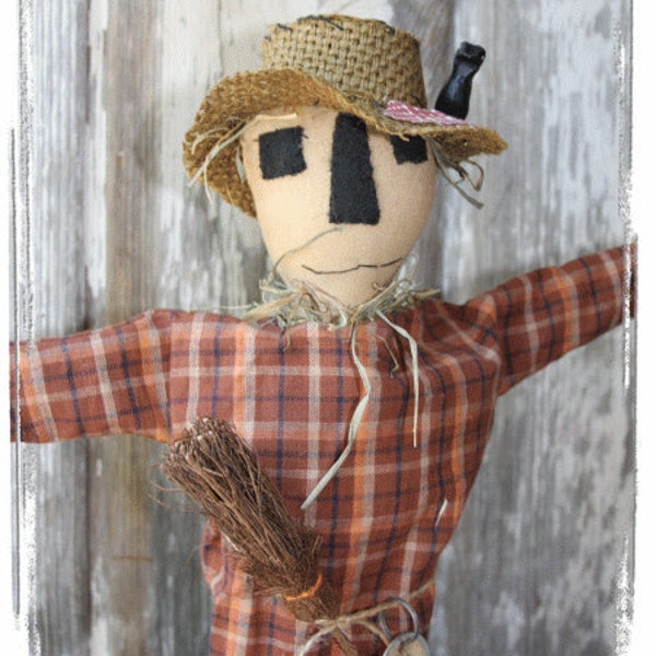 Primitive Scarecrow Doll Pattern - Etsy