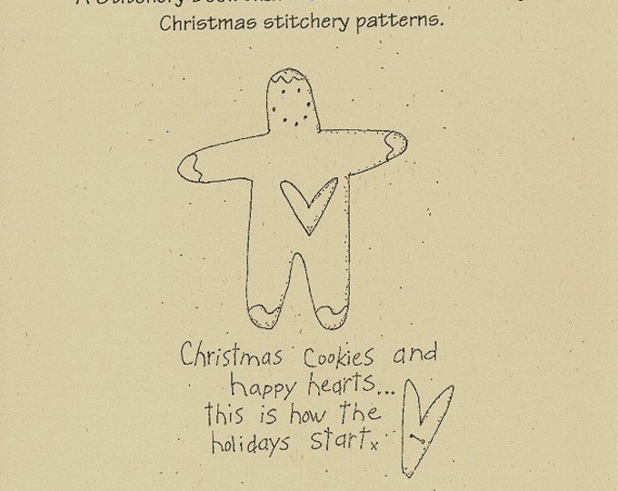 Stitchery PATTERN Book Christmas Samplers With 12 Primitive Patterns - Etsy