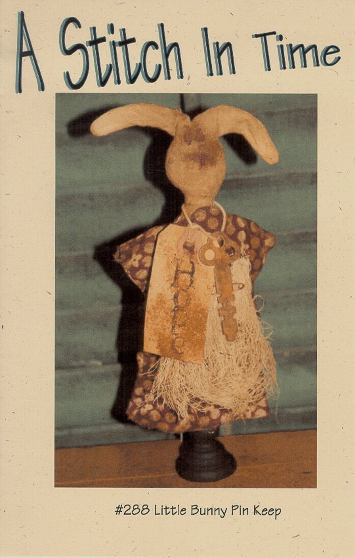 Primitive Doll Pattern Folk Art Little Bunny Pin Keep - Etsy