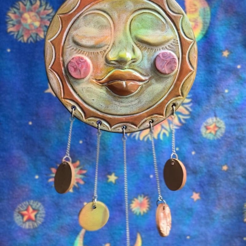 Wall Art Sun Ceramic - Etsy