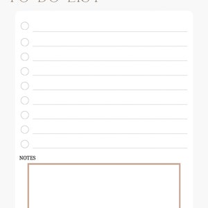 Printable to Do List PDF | Daily Planner | Task Organizer | Instant ...