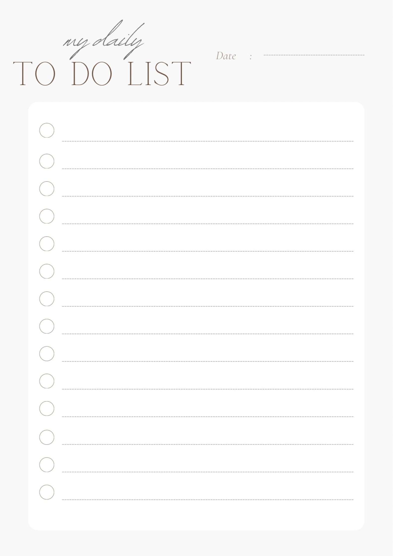 Printable to Do List PDF | Daily Planner | Task Organizer | Instant ...