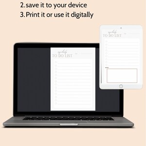 Printable to Do List PDF | Daily Planner | Task Organizer | Instant Download - Etsy