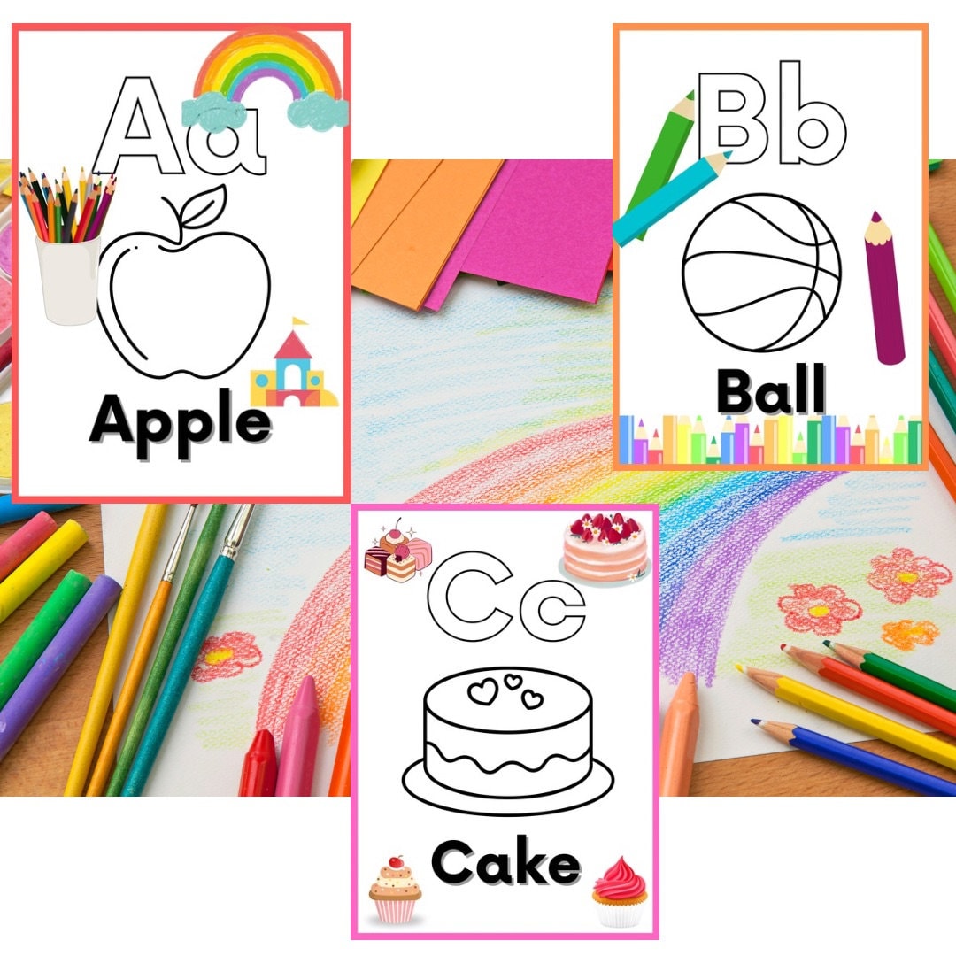 ABC Coloring Book for Kids - Fun and Educational Alphabet Coloring ...