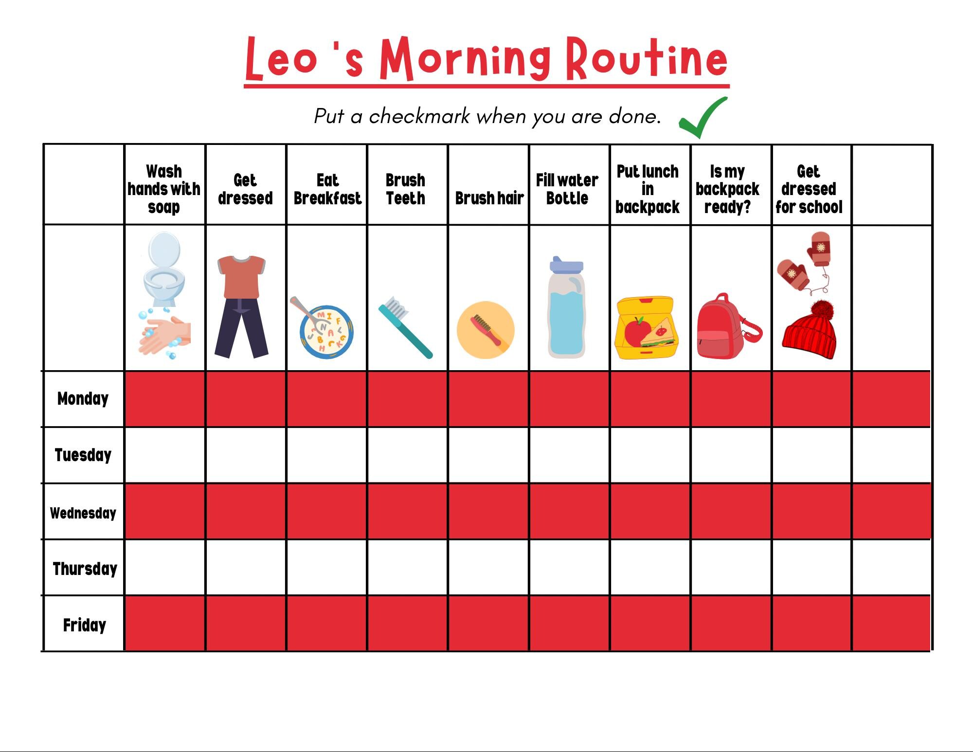 Morning Routine Chart for Kids – Fun & Interactive Daily Planner - Etsy