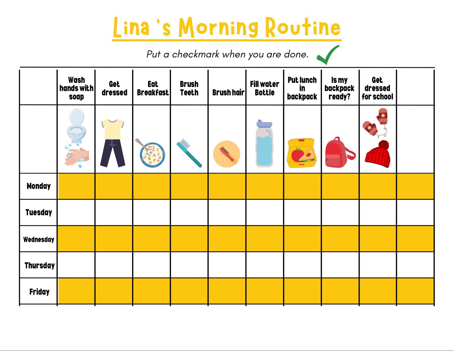 Morning Routine Chart for Kids – Fun & Interactive Daily Planner - Etsy