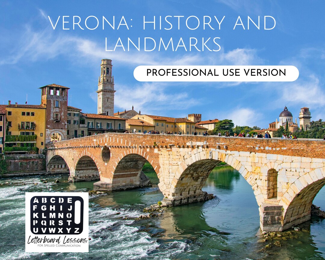 Verona - History and Landmarks, PROFESSIONAL USE Version, Letterboard ...