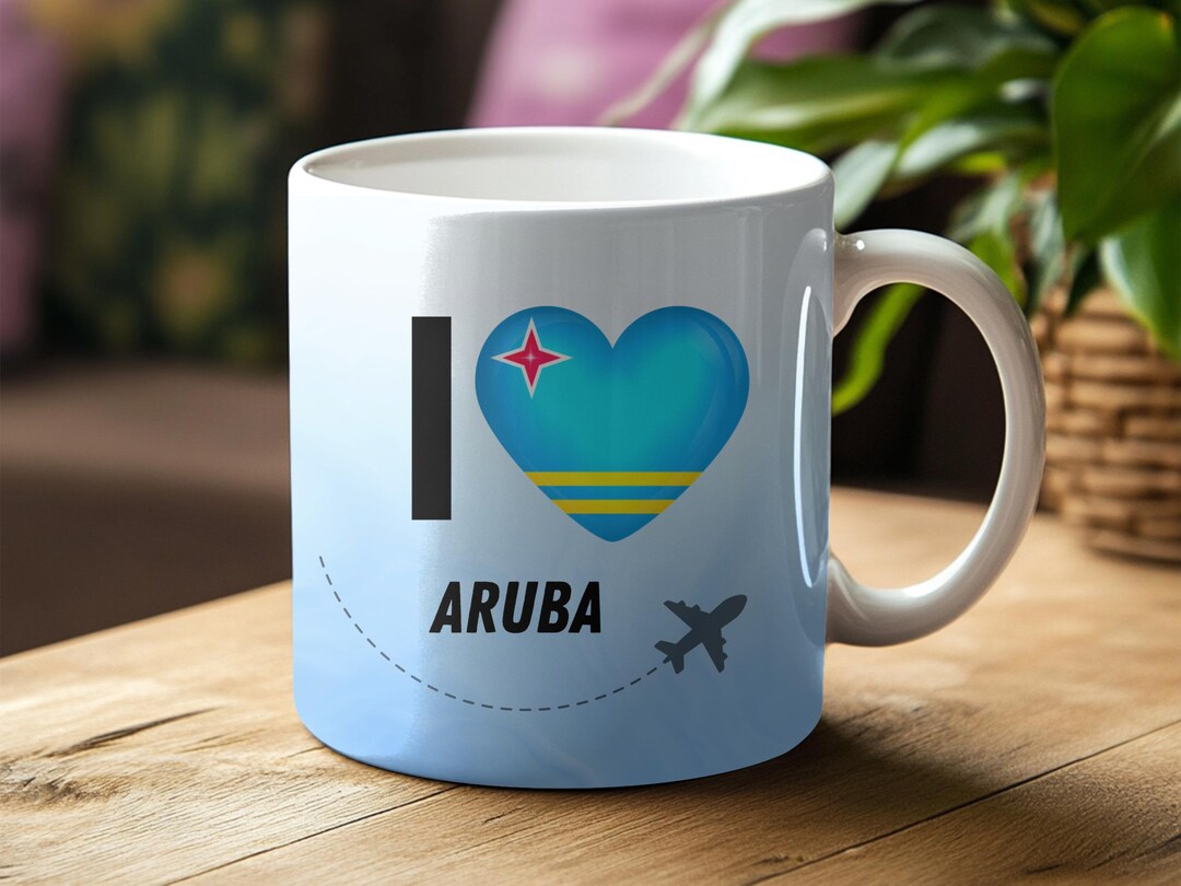 Aruba Coffee Mug | Tropical Island Coffee Cup | Beach Lover Gift ...