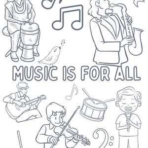 Music in Color - Littles Learning Music Through Coloring! - Etsy