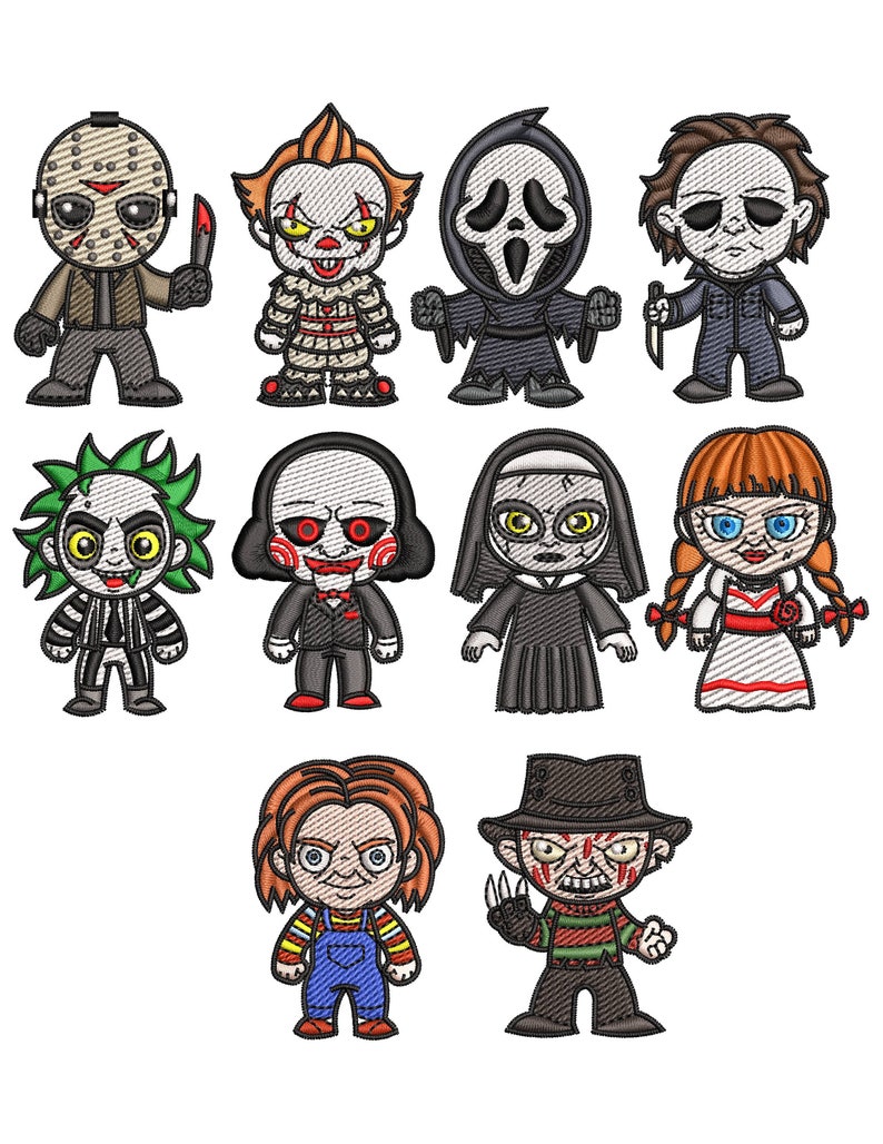 Pack of 10 Halloween Designs - Etsy