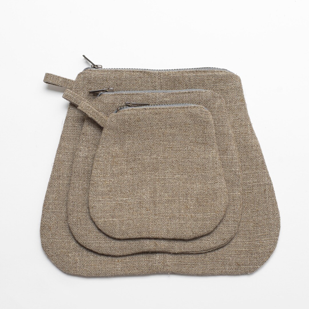 Mini Linen Pouches (dark Linen) - Etsy