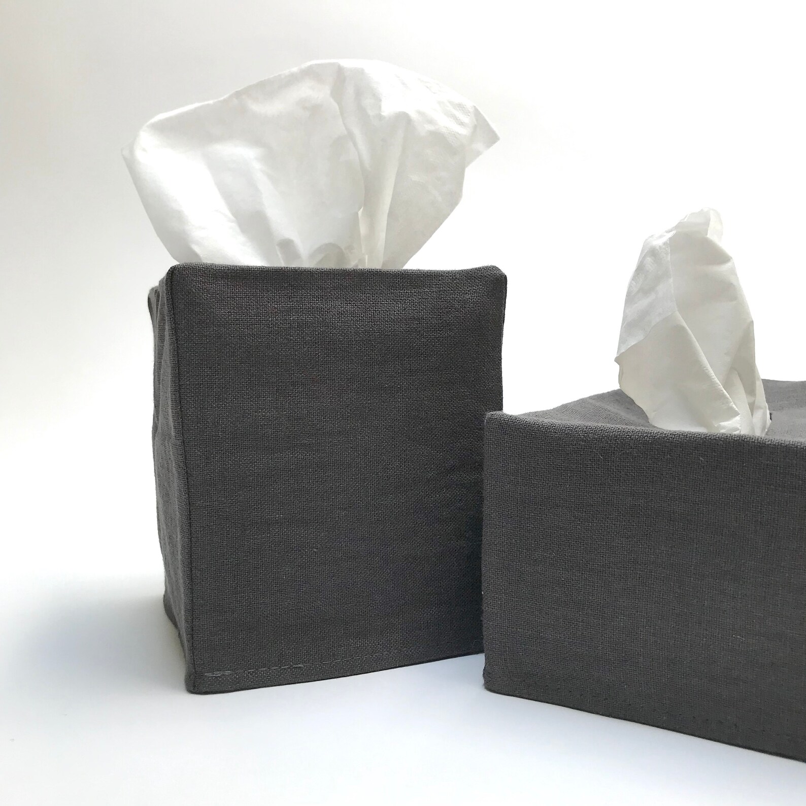 Linen Tissue Covers- Set of 4 - Etsy