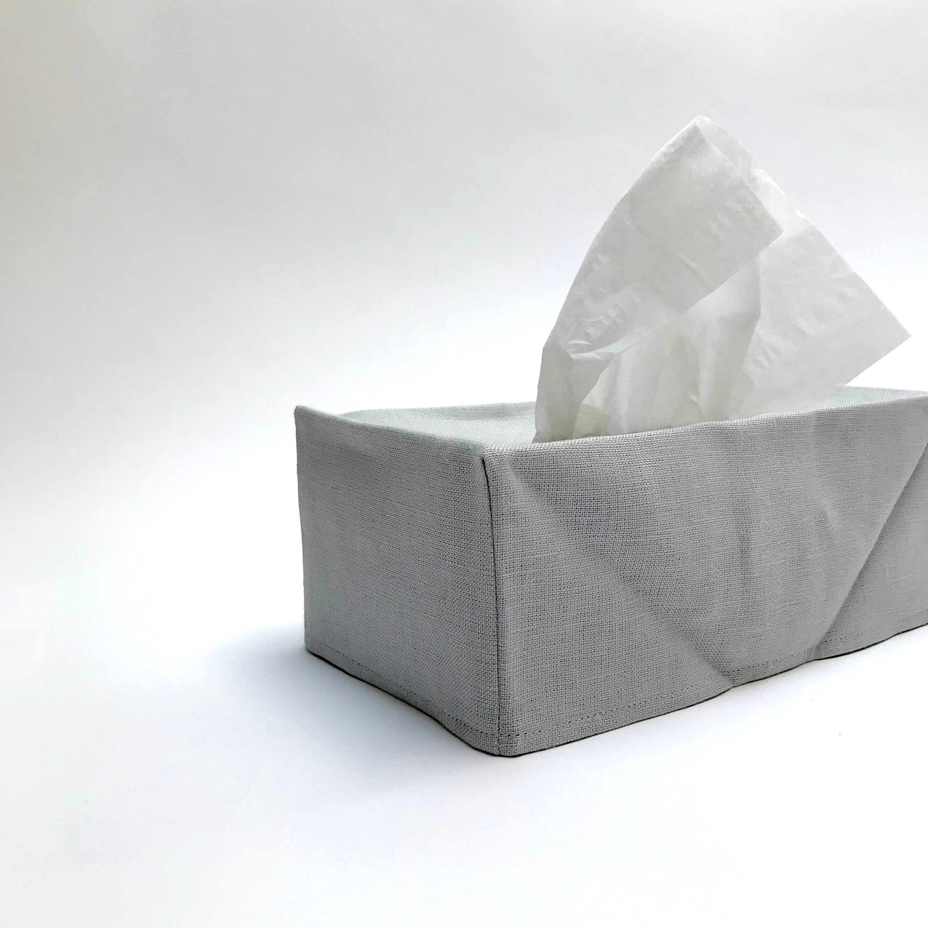 Linen Tissue Cover- Grey - Etsy