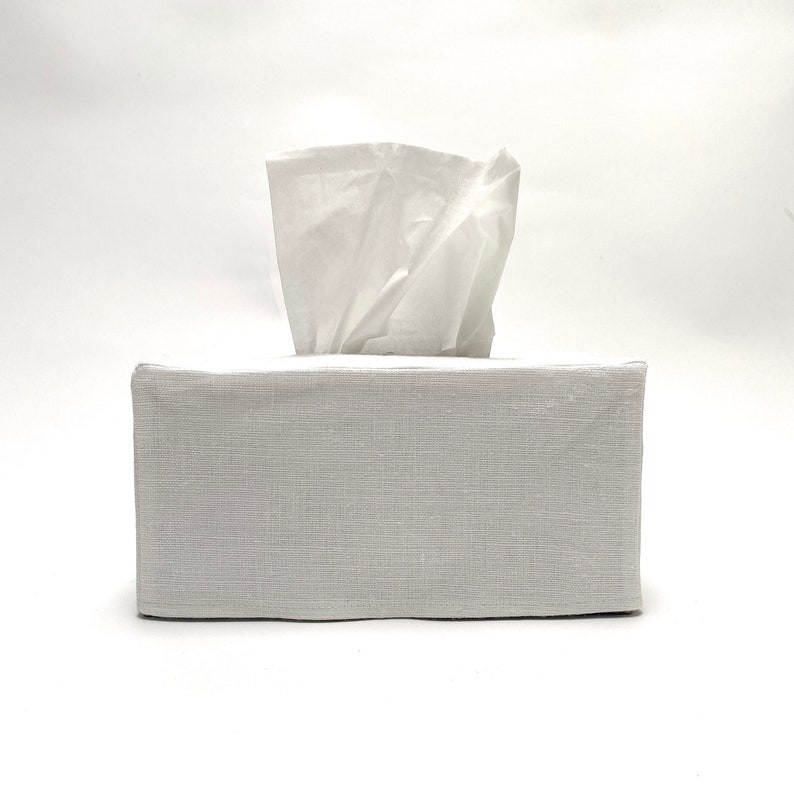 Linen Tissue Cover- White - Etsy