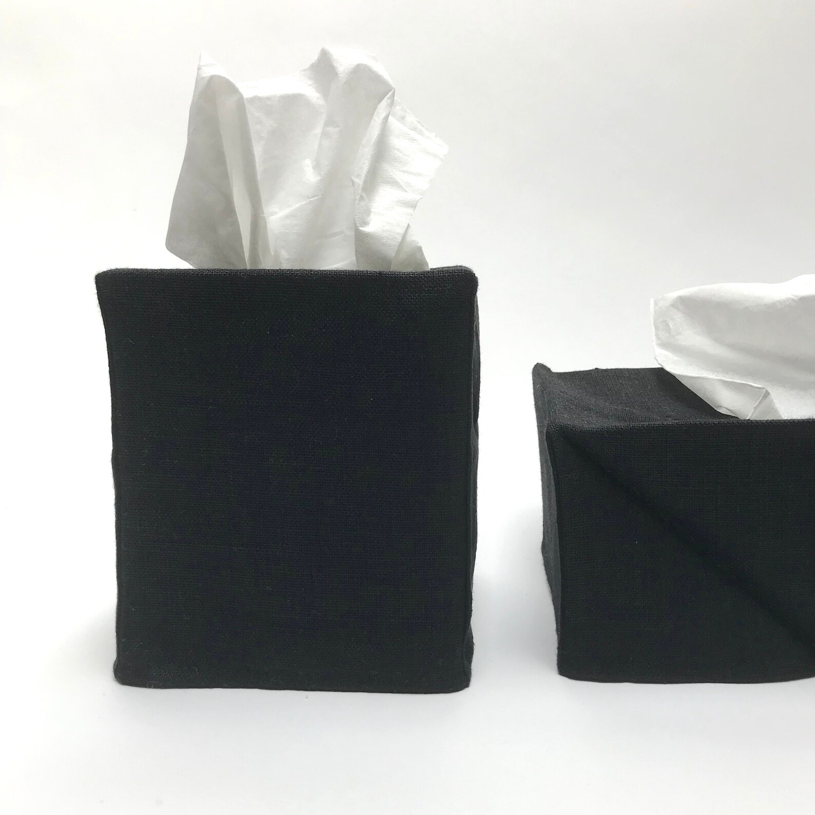 Linen Tissue Covers- Set of 4 - Etsy