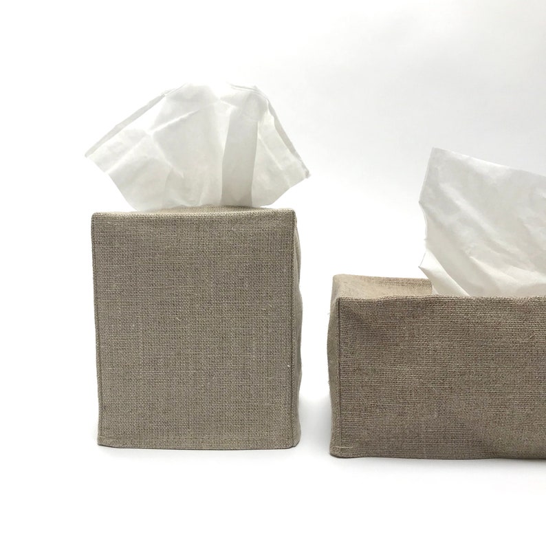 Linen Tissue Covers- Set of 6 - Etsy
