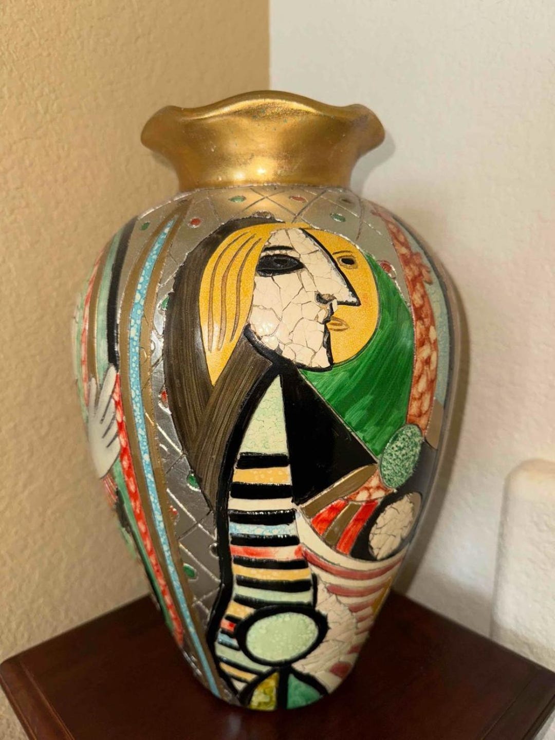 Vintage Cubism Picasso Style Vase - Etsy
