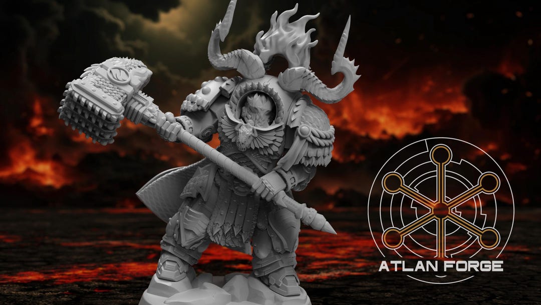 Atlan Forge | Dragon Knights | Inferno Captain - Etsy