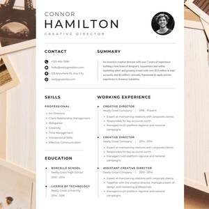 Modern Resume Template: Editable CV Design, ATS Friendly (word, Google ...