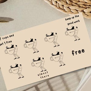 Editable Cafe Loyalty Card Template: Coffee Rewards (printable) - Etsy