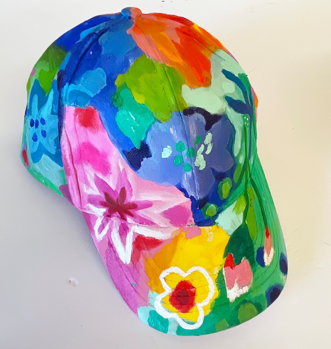 Hand Painted Ball Cap - Etsy