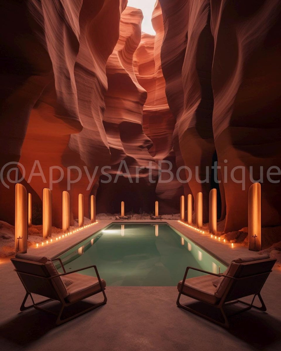 Luxury Pool in Antelope Canyon - Etsy