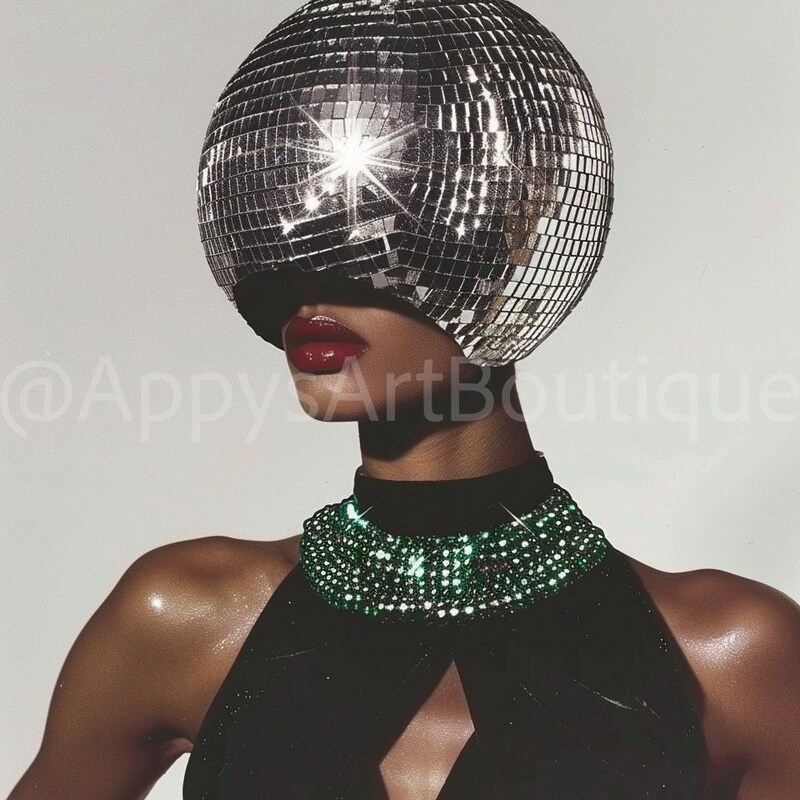 Disco Head Costume - Etsy UK