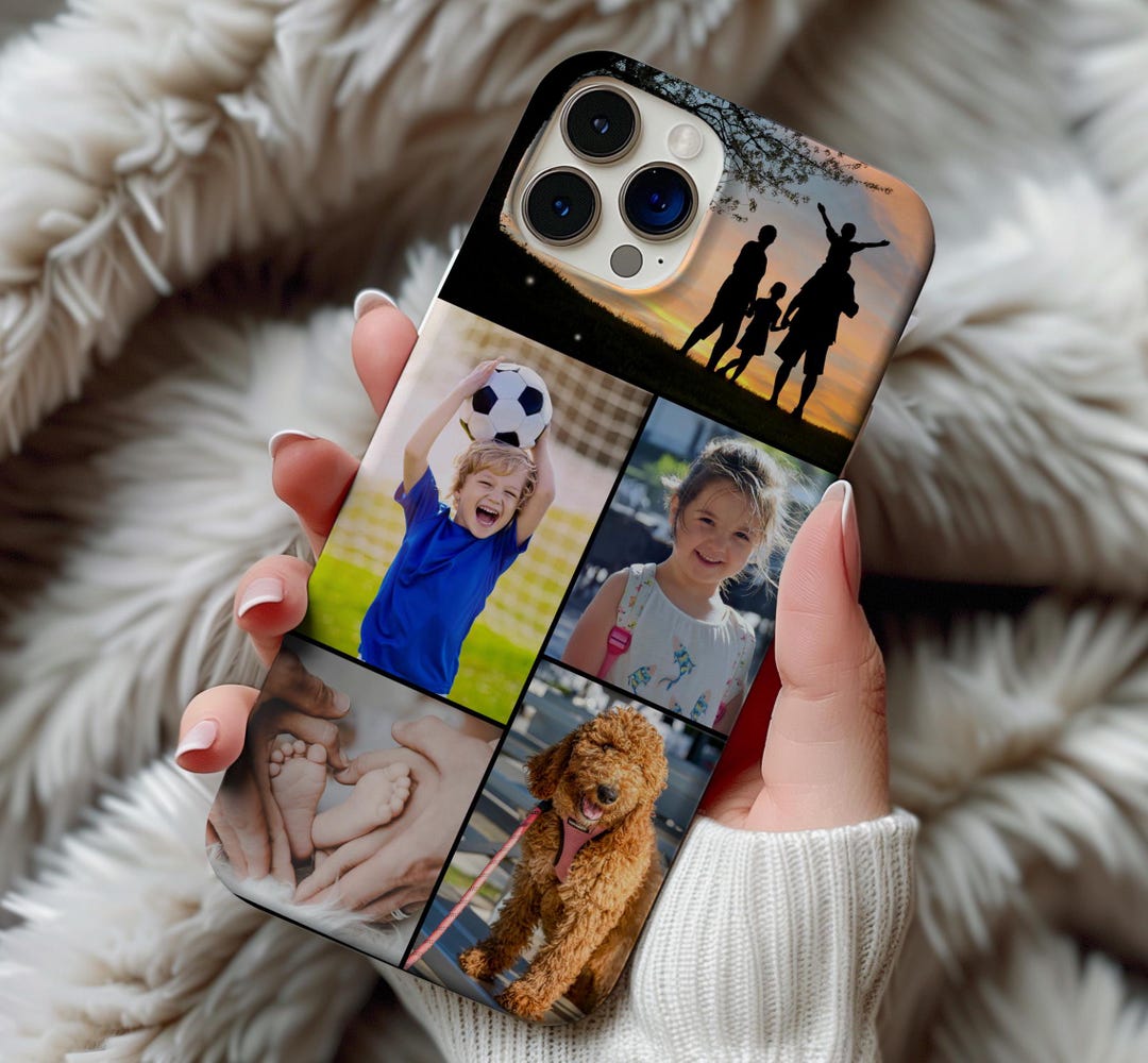 Custom Photo Collage Phone Case, Picture Collage Personalized iPhone 16 ...