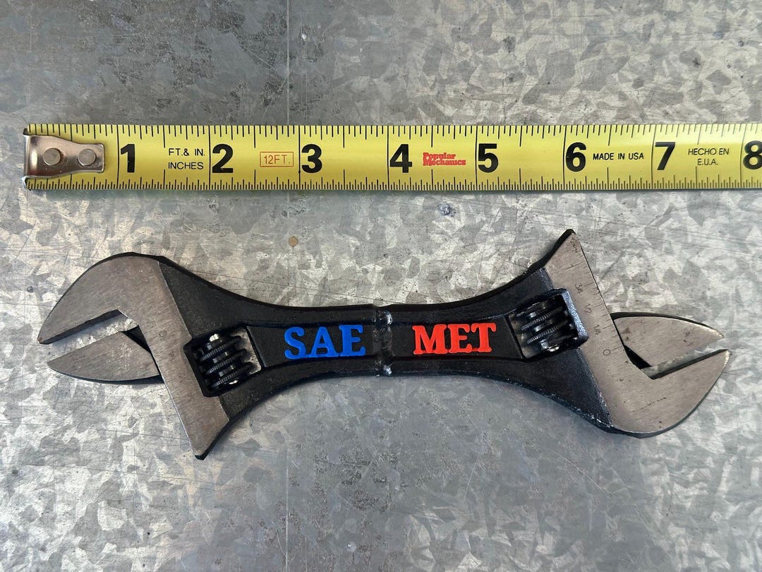 SAE and Metric Double Sided Adjustable Wrench Men's Dad's and Grandpa's ...