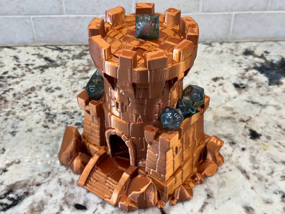 Chibi Castle Dice Tower - Upgrade Your D&D Session - Holds Your Dice ...